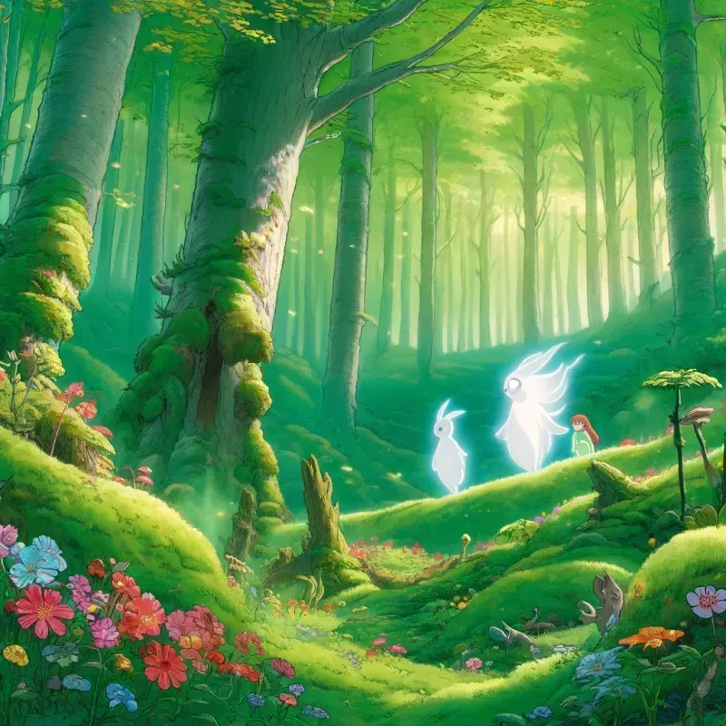 Ghibli Anime Scenes DALL·E Prompt | PromptBase