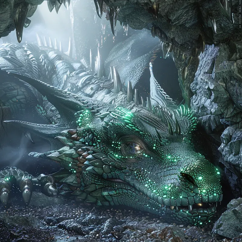 Medieval Dragons Lairs Midjourney Prompt | PromptBase