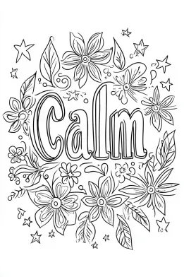 Positive Words Coloring Pages Midjourney Prompt | PromptBase