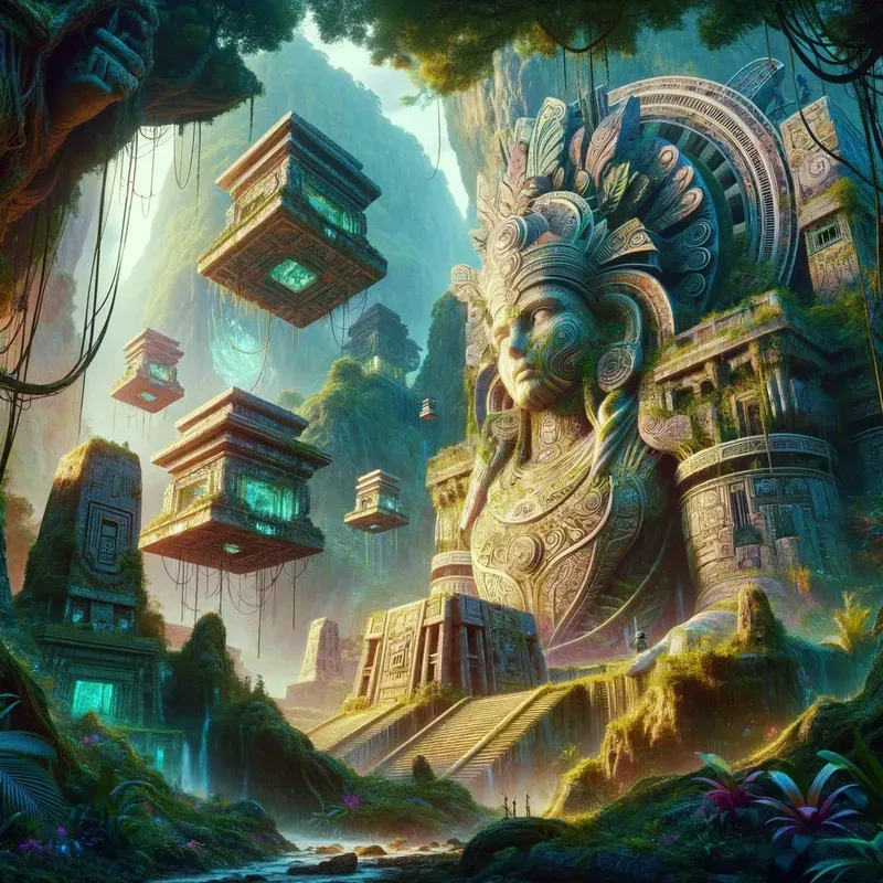Structural Wonders Of Lost Civilizations DALL·E Prompt | PromptBase