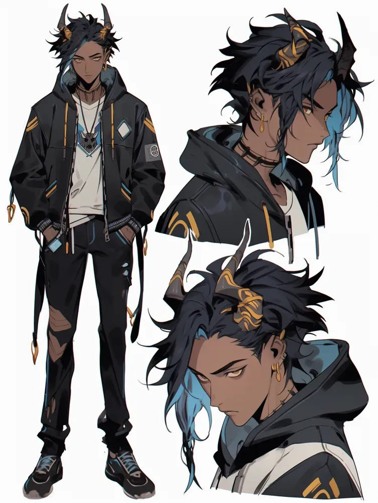 Anime Character Design Reference Sheets Midjourney Prompt Promptbase