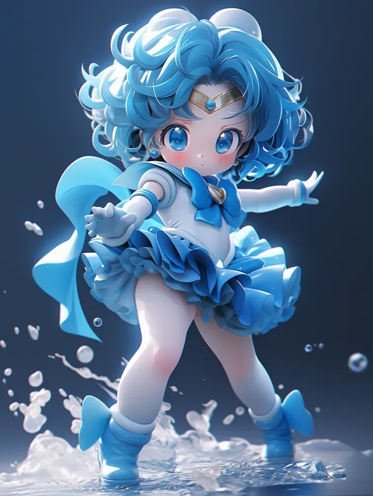 Anime 3D Cute Chibi Clay Figures Midjourney Prompt | PromptBase