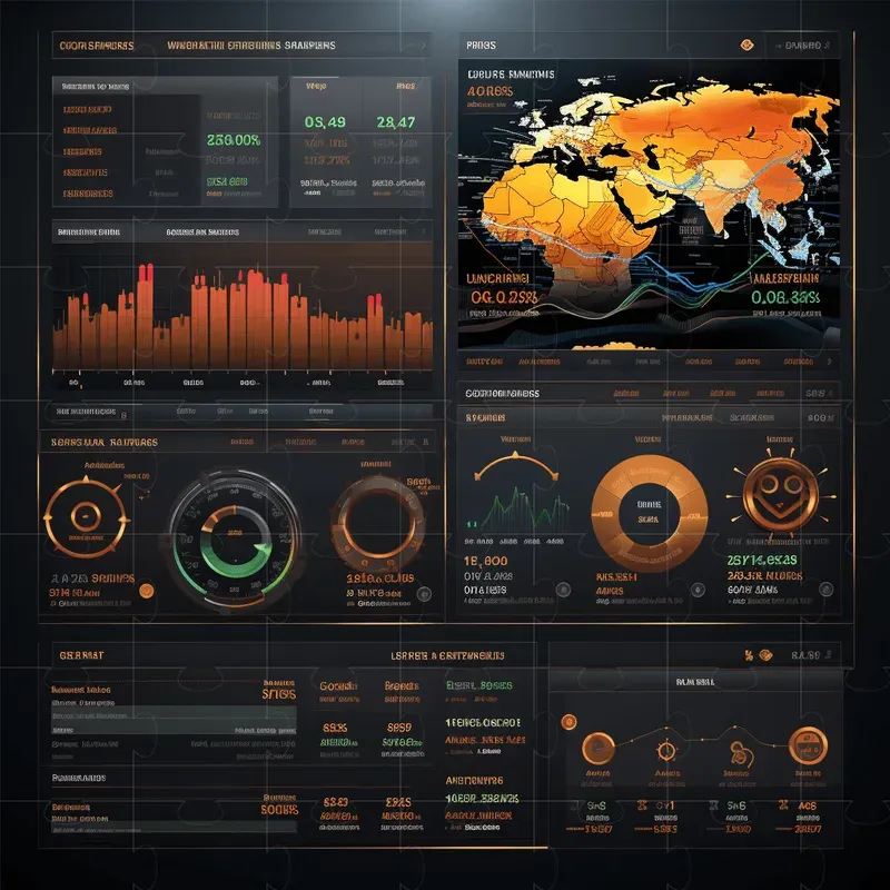 Professional Dashboard Layouts Midjourney Prompt | PromptBase
