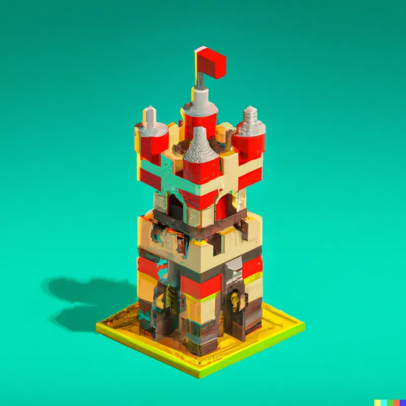 Lego buildings DALL·E Prompt | PromptBase