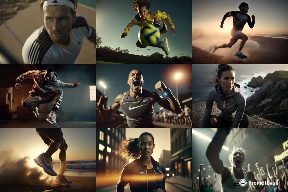 Premium Sport Advertising Photos Midjourney Prompt | PromptBase