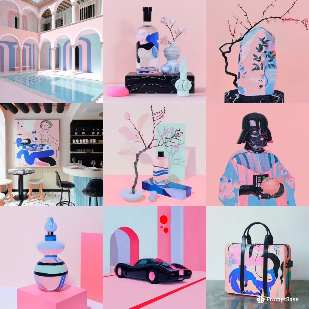 Pink Aurora Sref Codes Midjourney Prompt | PromptBase