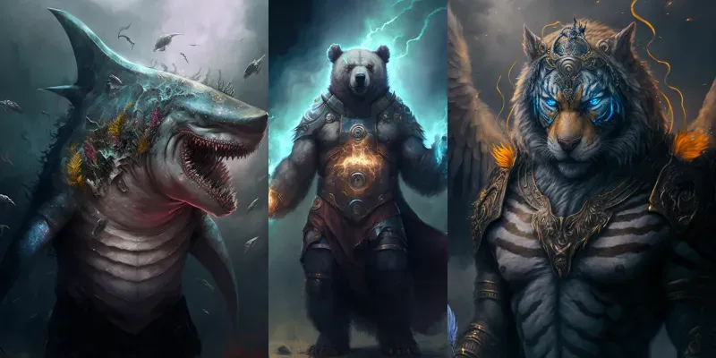 Anthropomorphic Gods Midjourney Prompt | PromptBase