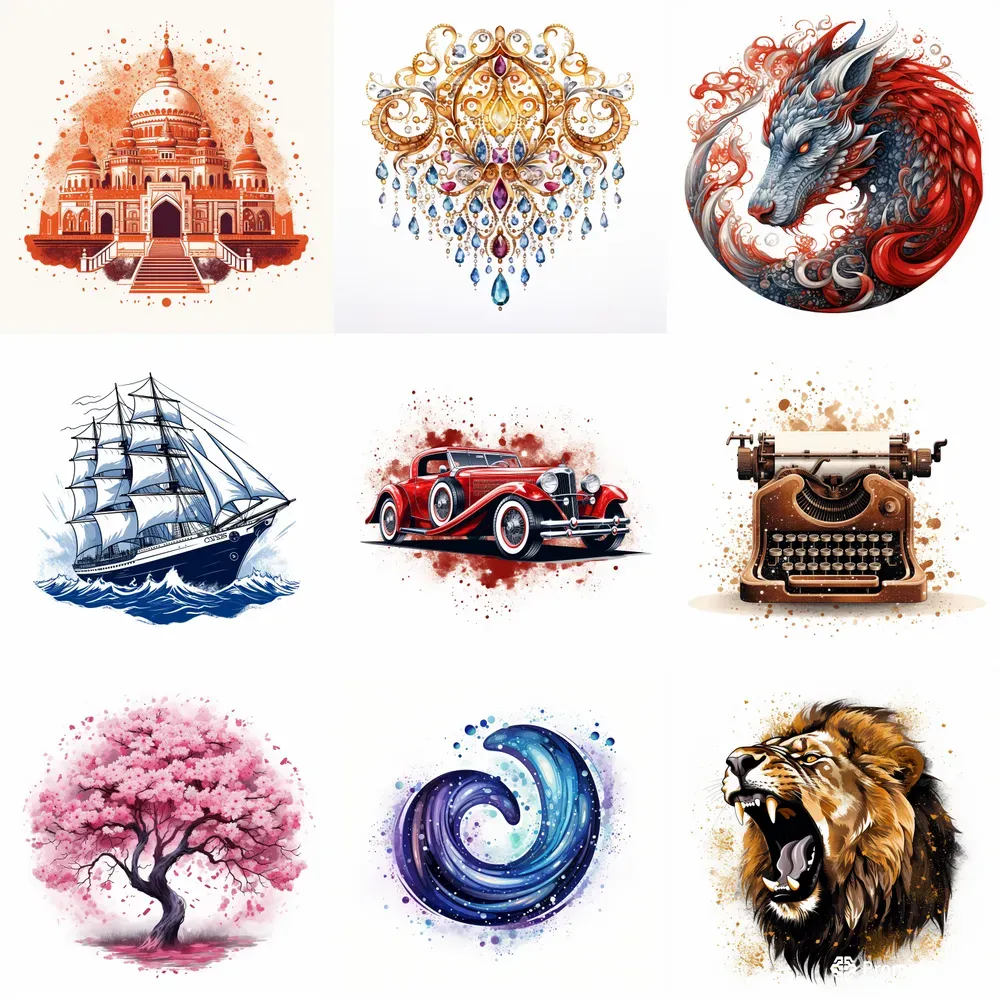 Extravagant Pointillism Logo Designs Midjourney Prompt | PromptBase