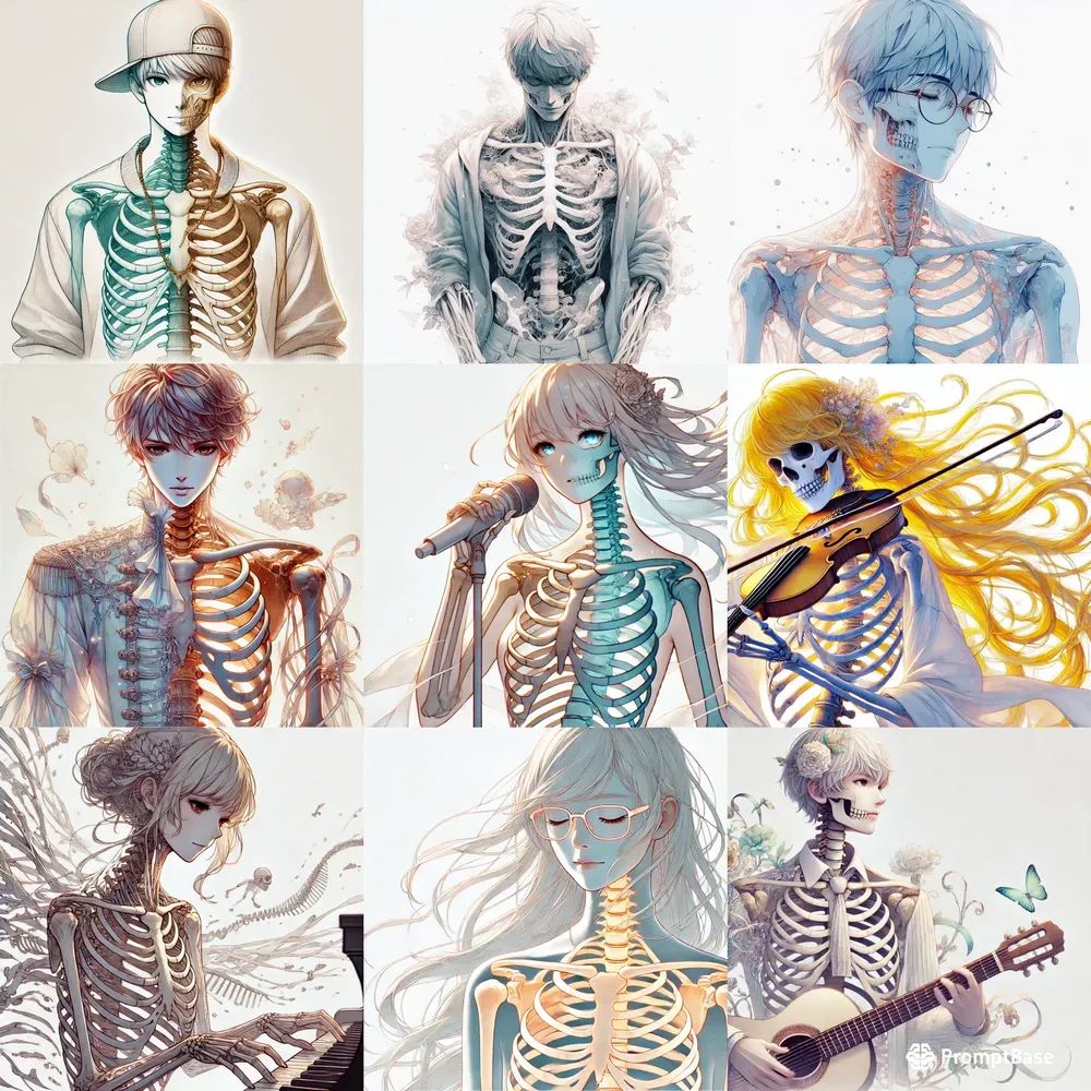 Ethereal Anime Character Illustrations DALL·E Prompt | PromptBase