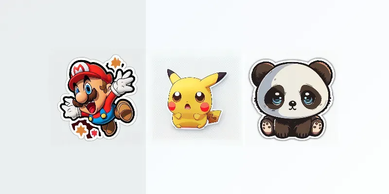 Cute Stickers 2D Midjourney Prompt | PromptBase