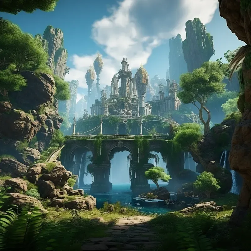 Unreal Engine Video Games Illustrations Midjourney Prompt | PromptBase