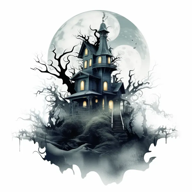 Halloween Creepy Cliparts Midjourney Prompt | PromptBase