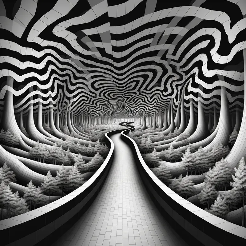 Optical Illusion Images Midjourney Prompt | PromptBase