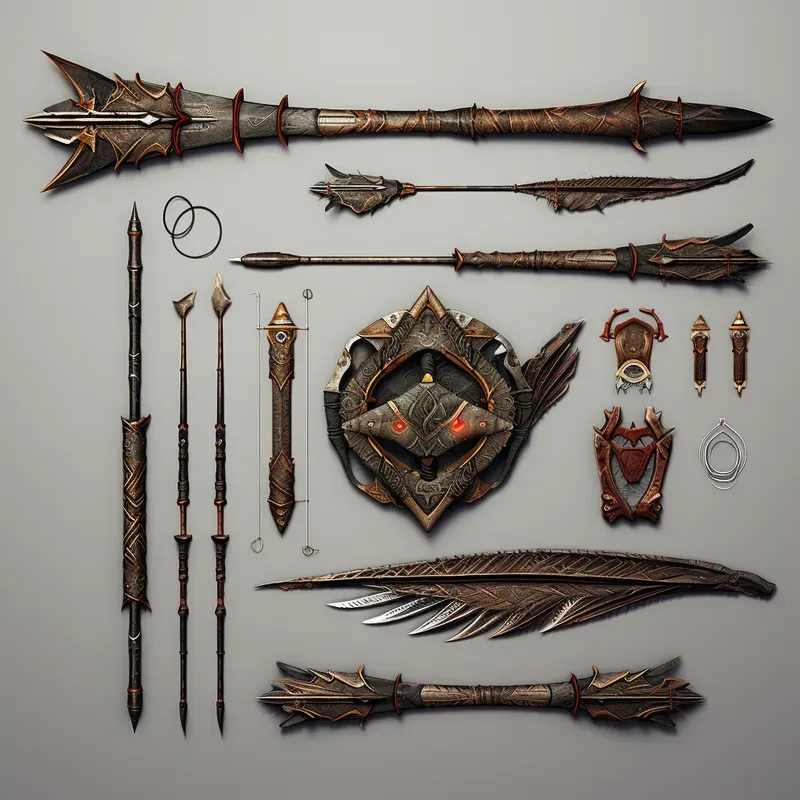 Fantasy RPG Items Illustrations Midjourney Prompt | PromptBase