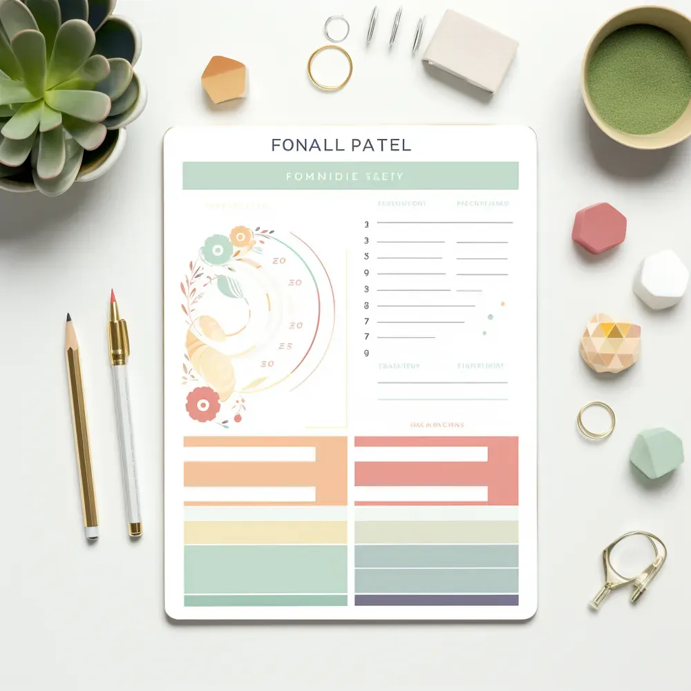 Printable Planners Designs Midjourney Prompt | PromptBase