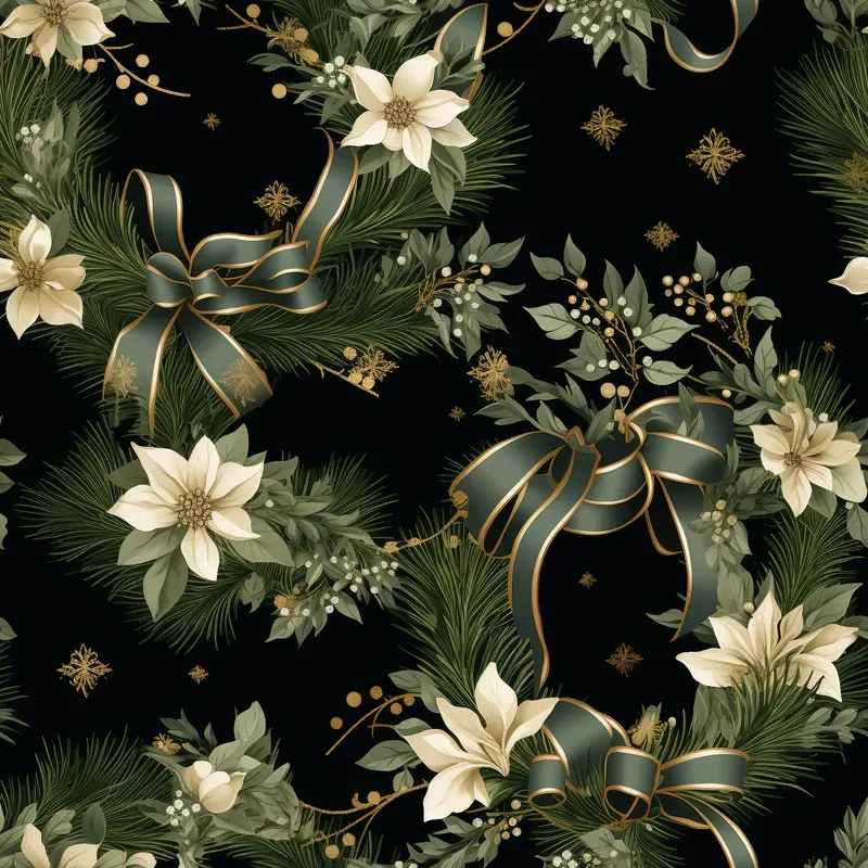 Elegant Christmas Patterns Designs Midjourney Prompt | PromptBase