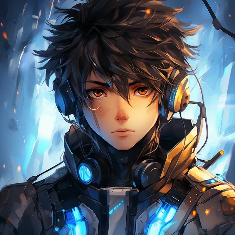 Male Anime Portraits Illustrations Midjourney Prompt | PromptBase