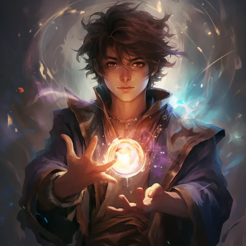Male Anime Portraits Illustrations Midjourney Prompt | PromptBase
