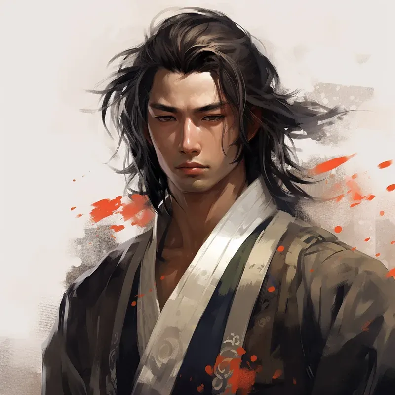 Male Anime Portraits Illustrations Midjourney Prompt | PromptBase