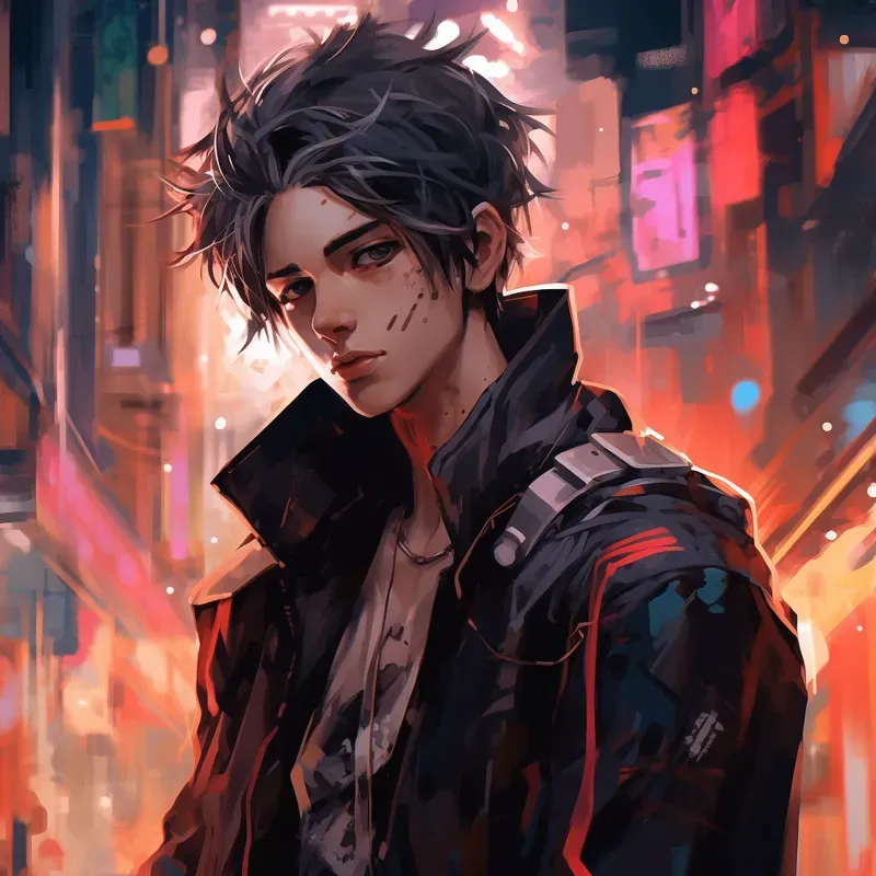 Male Anime Portraits Illustrations Midjourney Prompt | PromptBase
