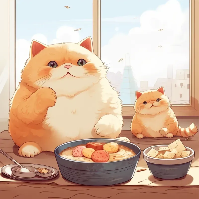 Chonky Fat Cats Moments Midjourney Prompt | PromptBase