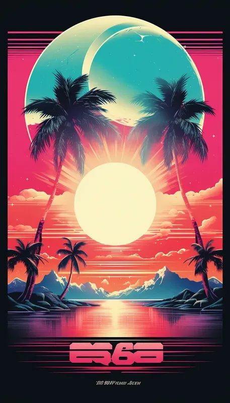 Retro 80s Poster Designs Midjourney Prompt | PromptBase