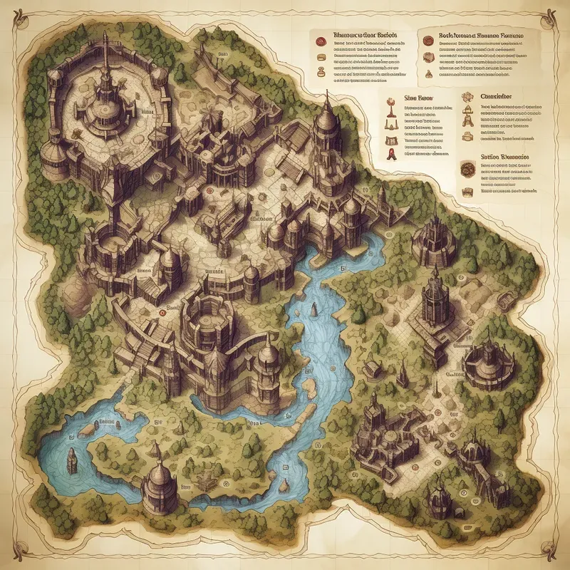 RPG Maps Designs Midjourney Prompt | PromptBase