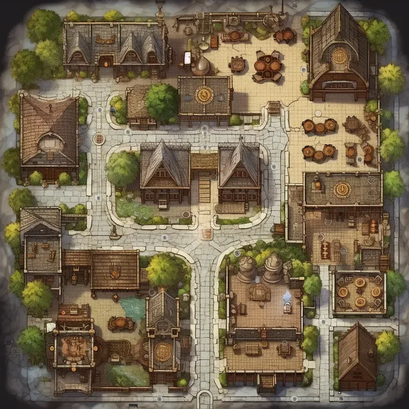 RPG Maps Designs Midjourney Prompt | PromptBase