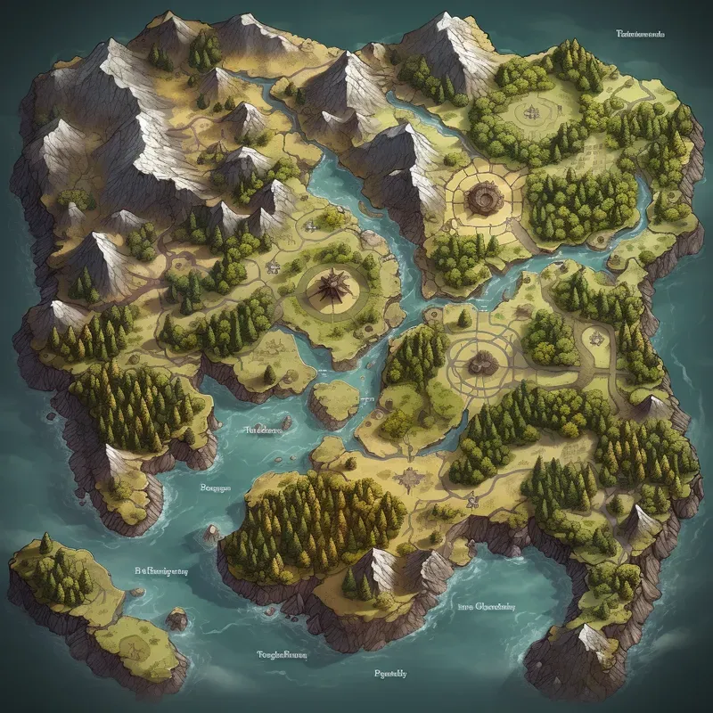 RPG Maps Designs Midjourney Prompt | PromptBase