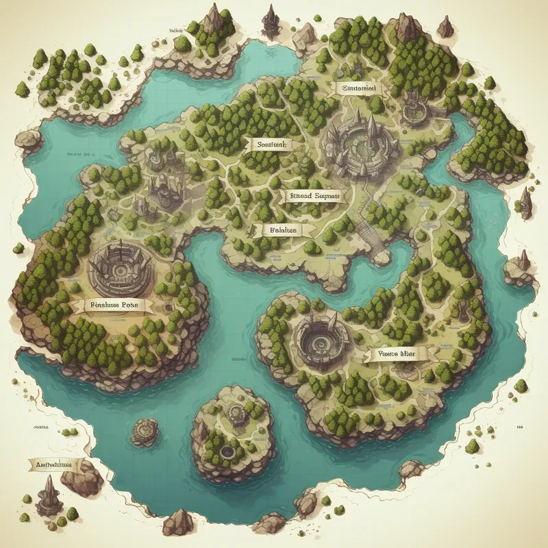 RPG Maps Designs Midjourney Prompt | PromptBase