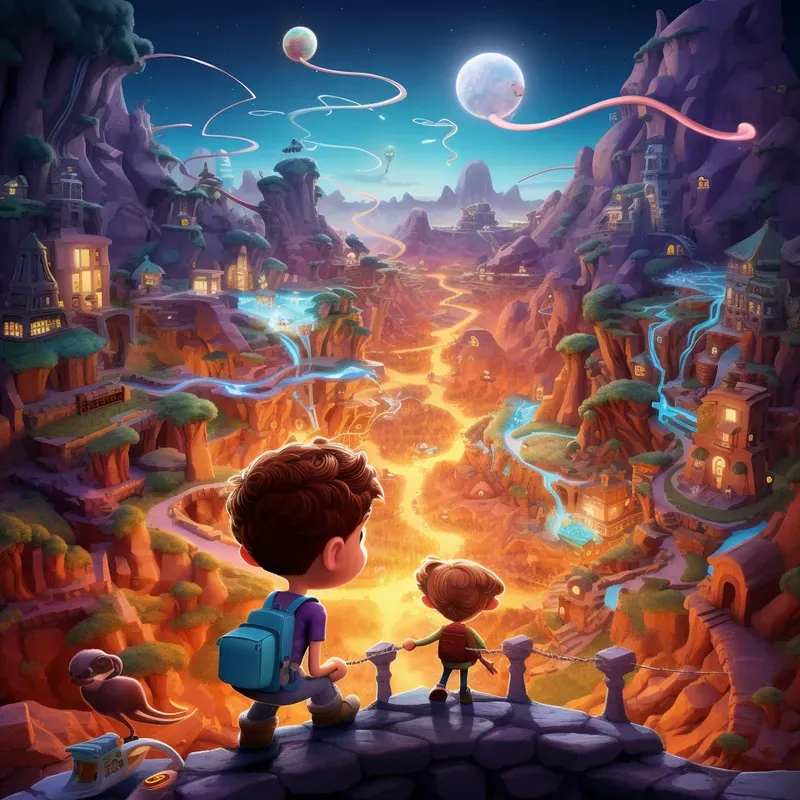 Pixar Children Book Illustrations Midjourney Prompt | PromptBase