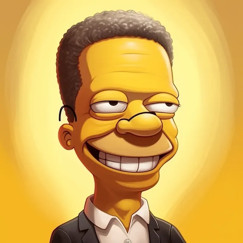Famous People Into Simpson Characters Midjourney Prompt | PromptBase