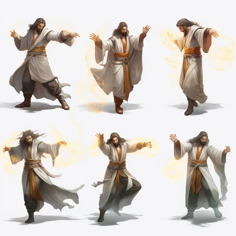 Video Games Characters Design Pose Sheets Midjourney Prompt | PromptBase