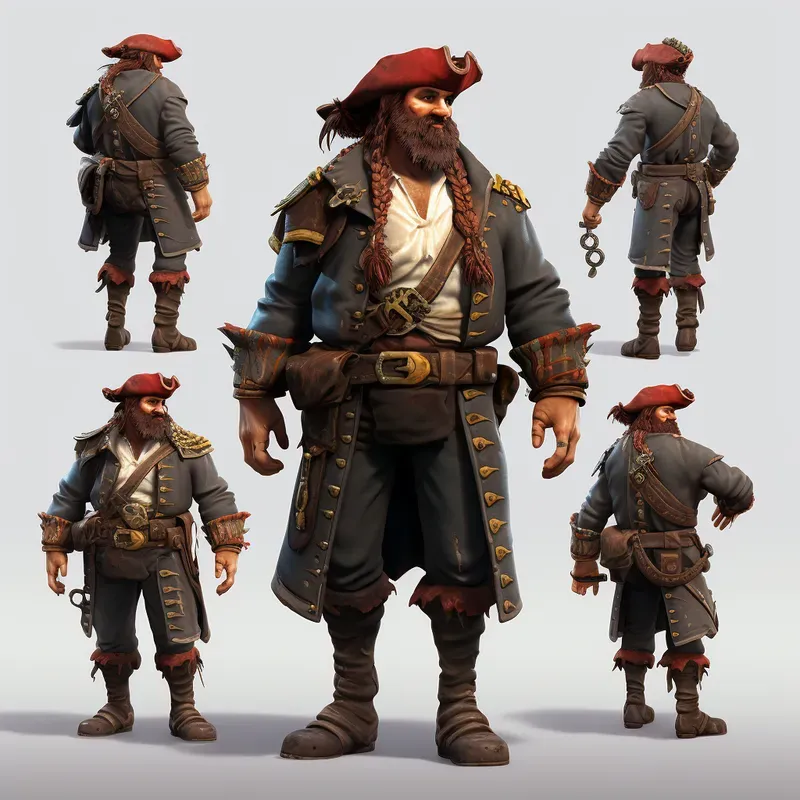 Video Games Characters Design Pose Sheets Midjourney Prompt | PromptBase