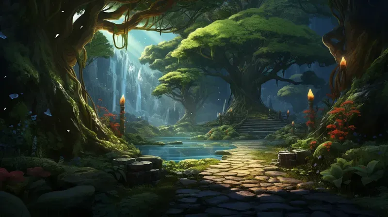 RPG Games Landscapes Midjourney Prompt | PromptBase