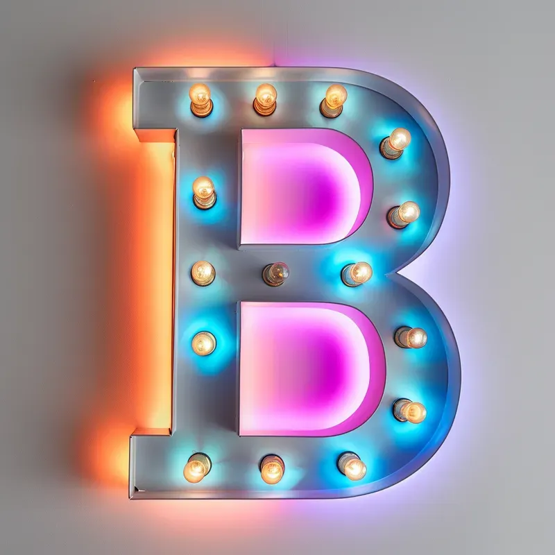 Neon Rgb Led Letters Midjourney Prompt | PromptBase