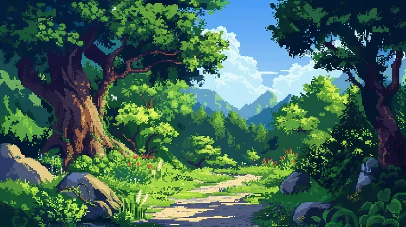 Pixel Art Texture 2D Backgrounds Midjourney Prompt | PromptBase