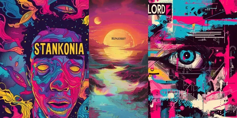 Trippy Rap Trap Minimal Album Covers Midjourney Prompt | PromptBase