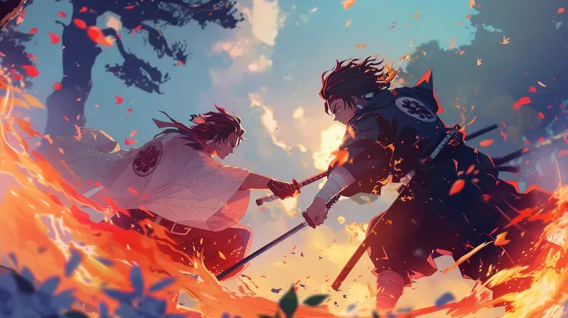 Cinematic Demon Slayer Anime Scenes Midjourney Prompt | PromptBase