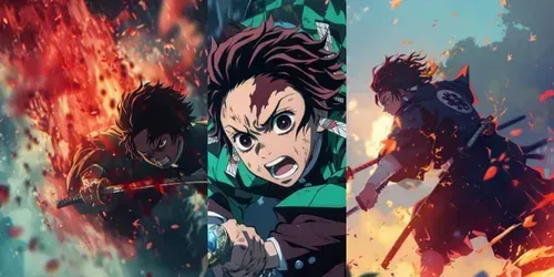 Demon Slayer Anime Screen Style Art Midjourney Prompt | PromptBase