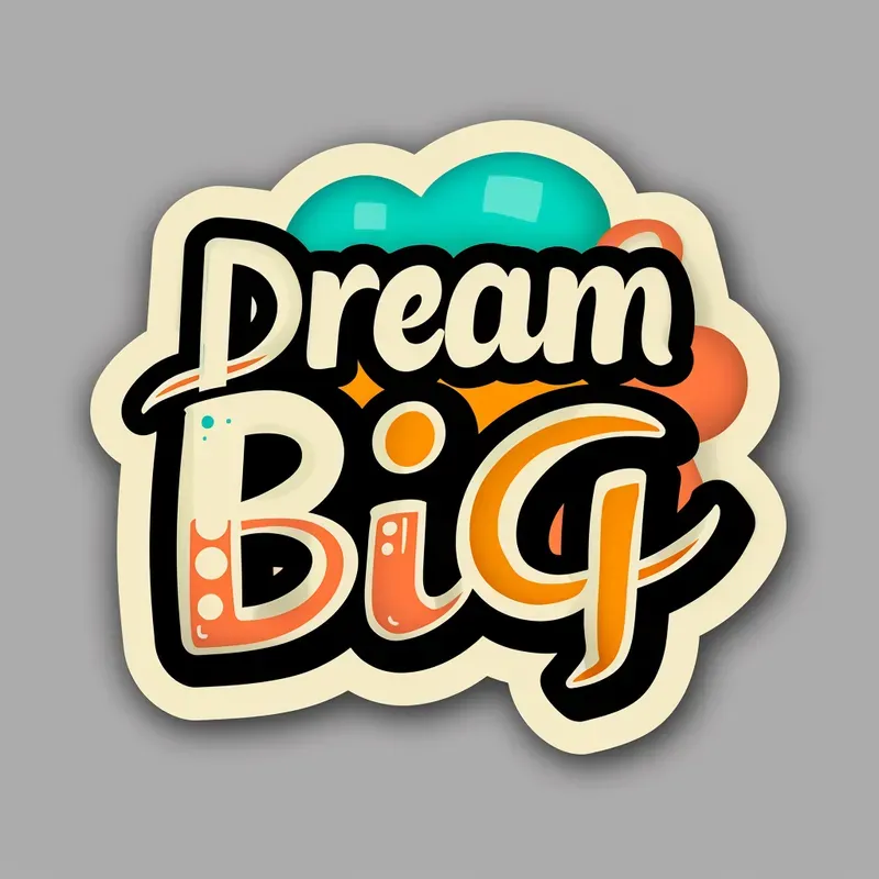 Text Sticker Motivation Quotes Designs Midjourney Prompt | PromptBase