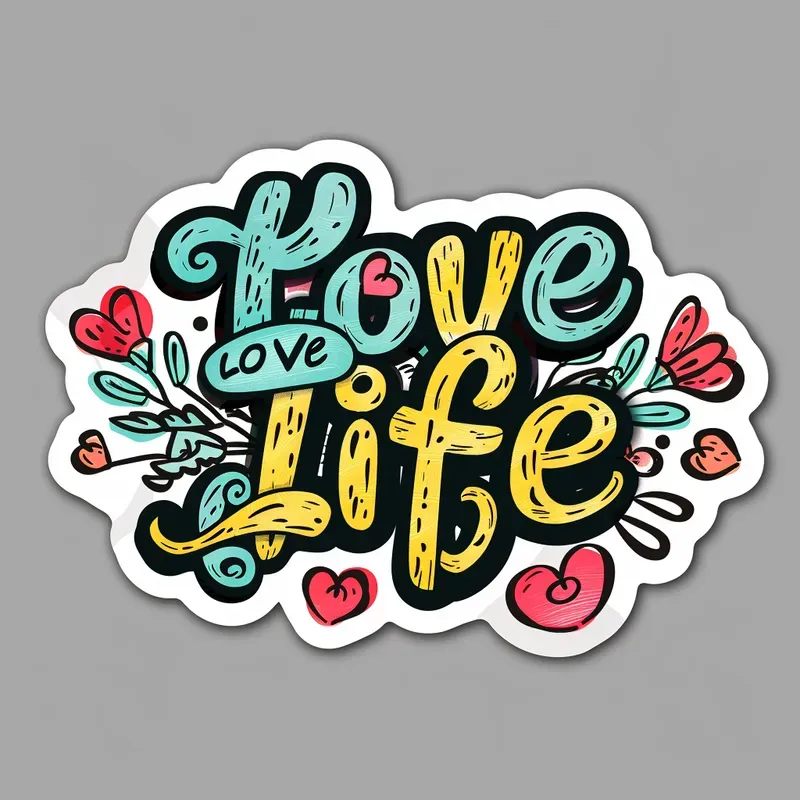 Text Sticker Motivation Quotes Designs Midjourney Prompt | PromptBase