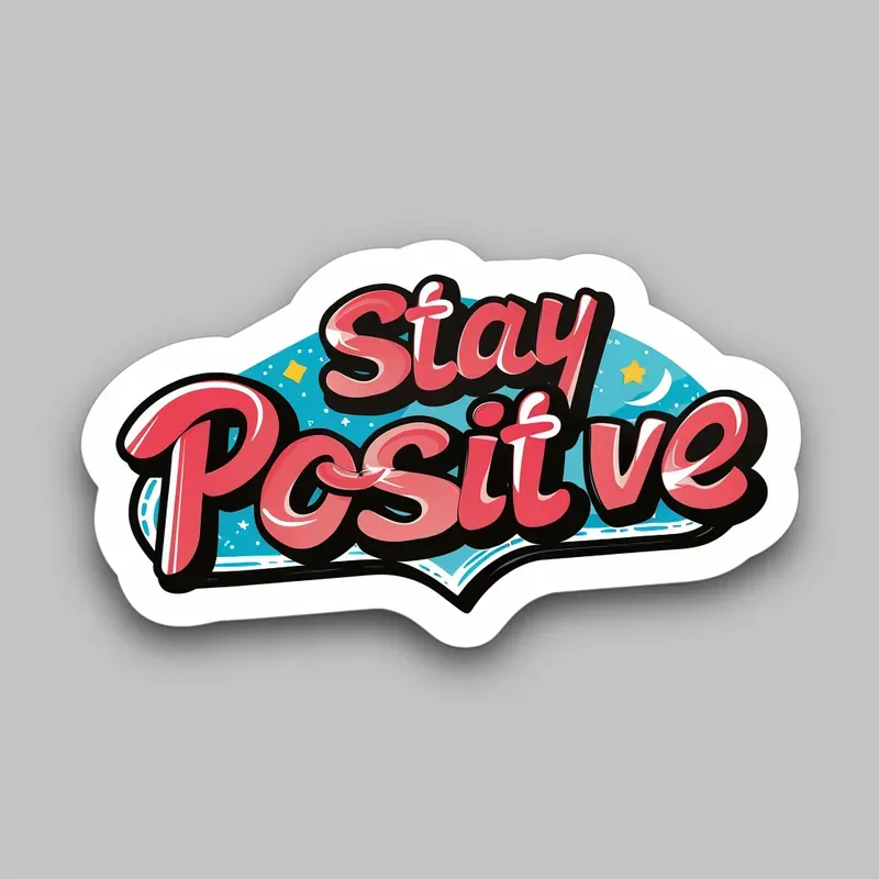 Text Sticker Motivation Quotes Designs Midjourney Prompt | PromptBase