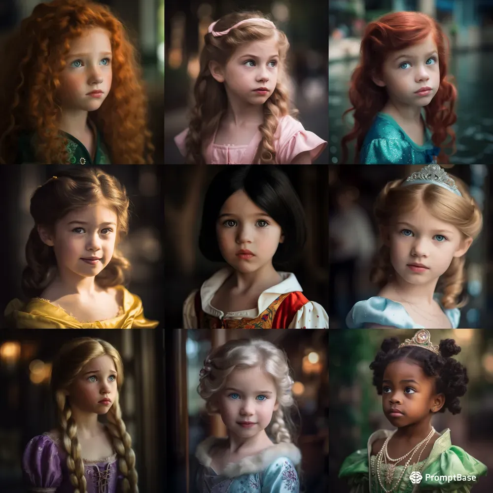 Disney Princesses Midjourney Prompt | PromptBase