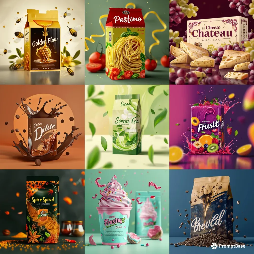 Modern Packaging Mockup Designs Midjourney Prompt | PromptBase