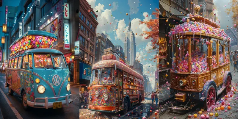 Candy Wonderlands Midjourney Prompt | PromptBase