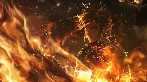 Fire Character Wallpapers App | PromptBase