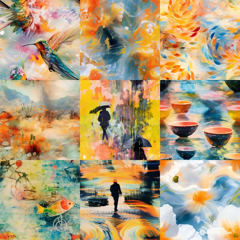 Artistic Motion Print Seamless Patterns Midjourney Prompt | PromptBase