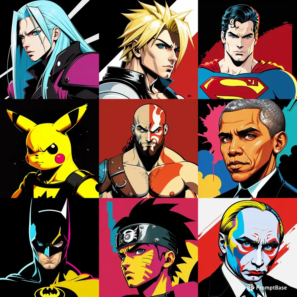 Popart Comic Design Portraits Stable Diffusion Prompt | PromptBase