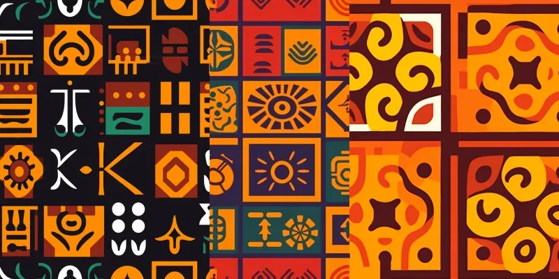 African Symbols Patterns Of Ghana Midjourney Prompt | PromptBase